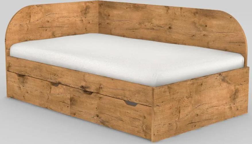 Dřevona - Elitte Dětská postel REA GARY 120x200 s úložným prostorem, levá, LANCELOT
