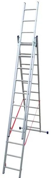 Hliníkový žebřík Facal Hobby, 3x11, SL310-3