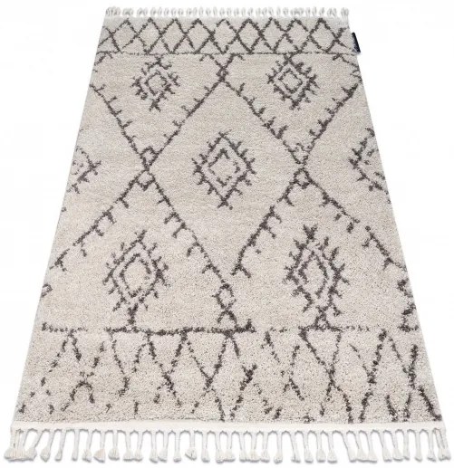 Dywany Łuszczów, Kusový koberec Berber Fez G0535 cream and brown, 80x150, béžová, ložnice