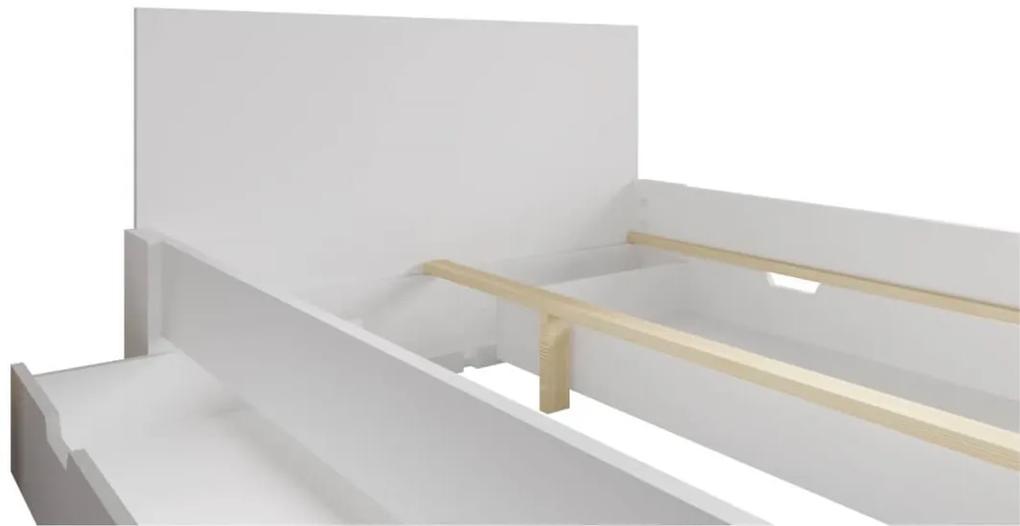 Buková manželská postel s úložným prostorem - Fano   ,  140x200 cm