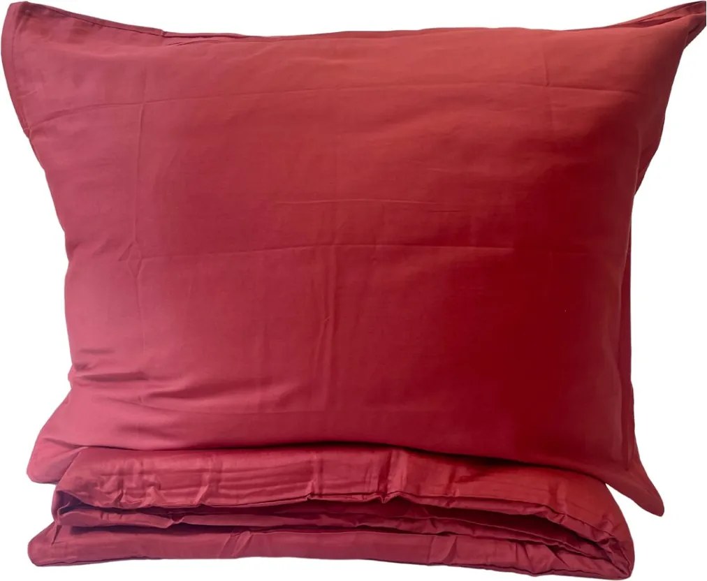 Povlečení bavlněný satén exclusive Modern bordó 200x140cm+90x70cm TiaHome