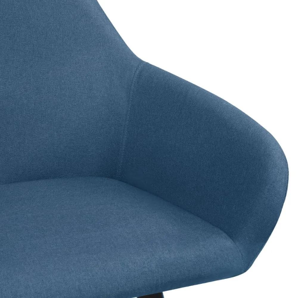 Petromila Jídelní židle 2 ks modré textil