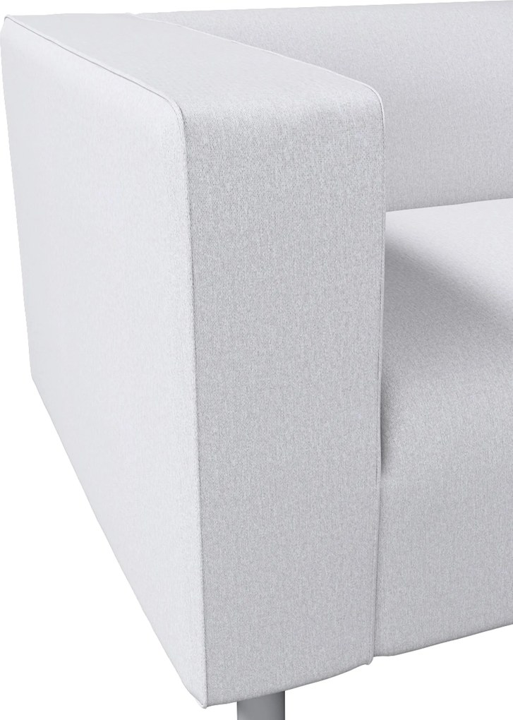 Potah na pohovku IKEA Klippan 2-místná barva šedá látka pletený vzor