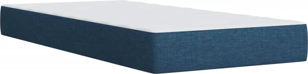 Box spring postel s matrací modrá 90x190 cm textil 3285101