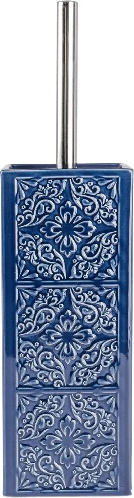 Nádoba na WC CORDOBA DARK BLUE + štětka WC, WENKO