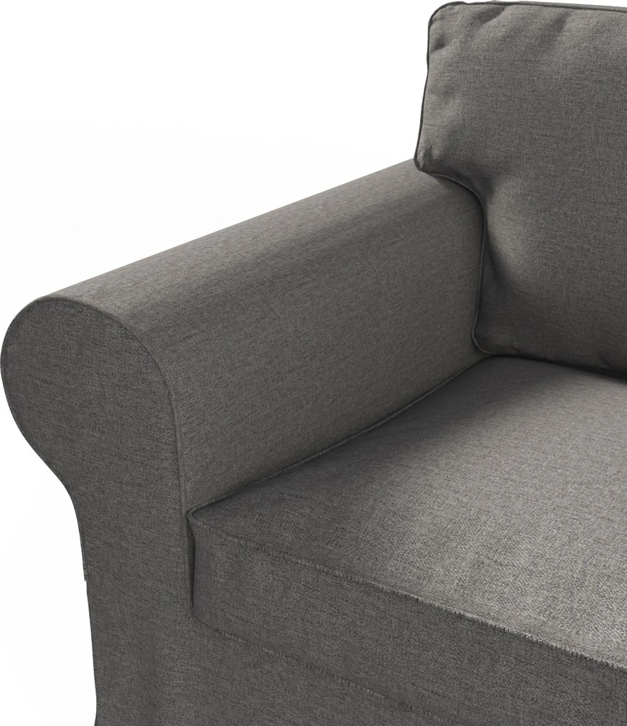 Potah na křeslo IKEA Ektorp barva šedá látka pletený vzor