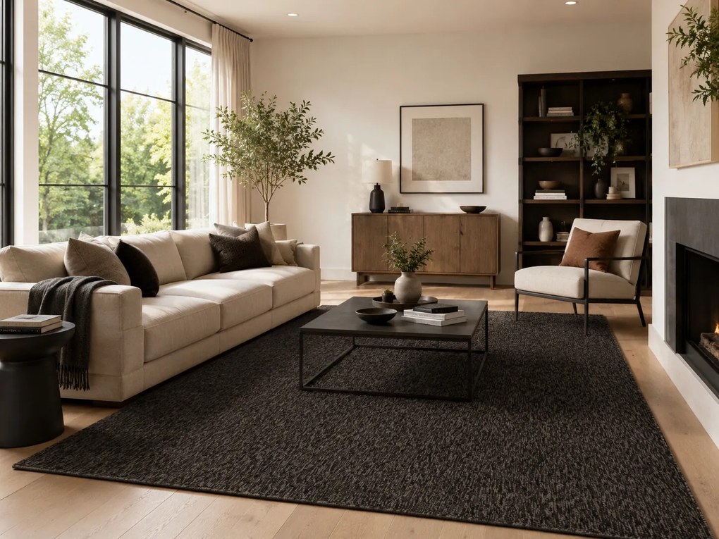 Ayyildiz, Kusový koberec Nizza 1800 brown, 60x100, hnědá, chodba / předsíň
