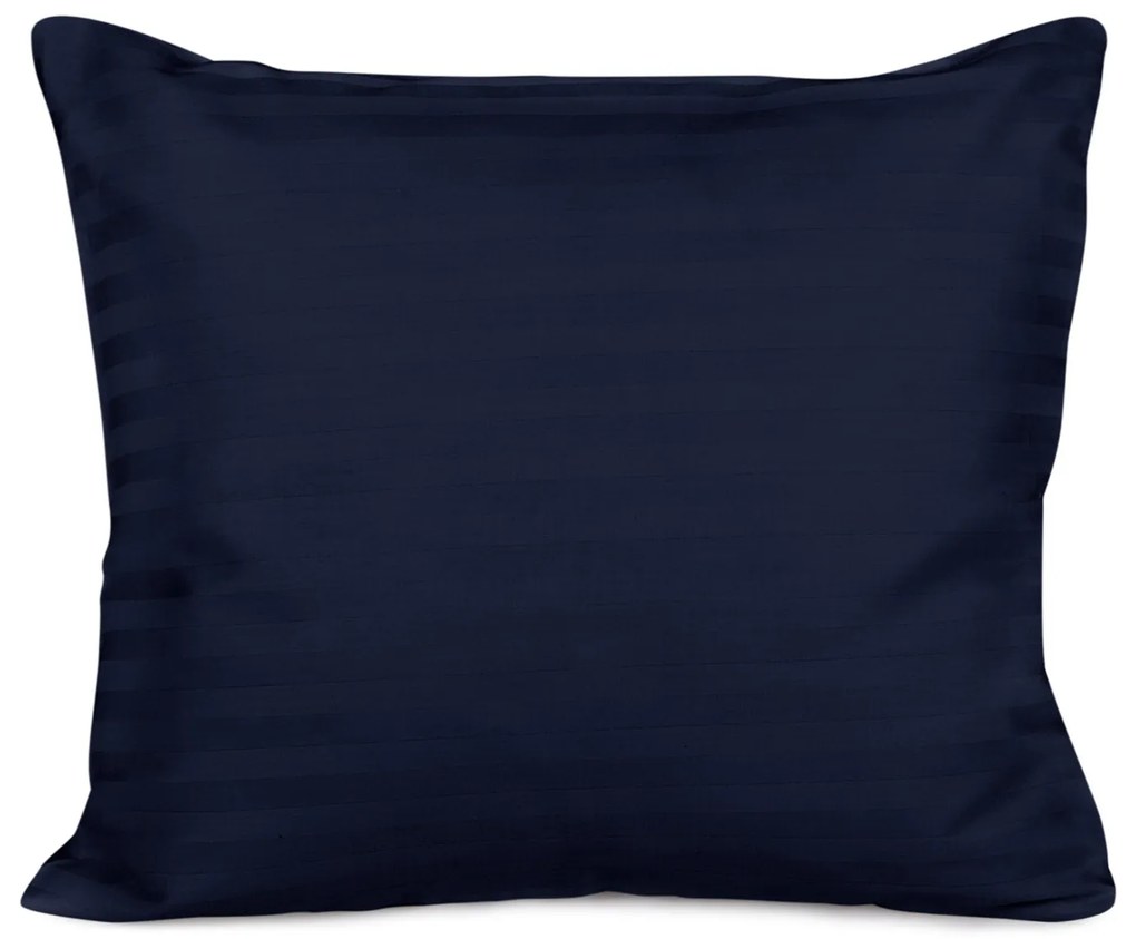 SATÉNOVÝ POVLAK NA POLŠTÁŘ CIZGILI NAVY BLUE 50X60 CM EXCLUSIVE TMAVĚMODRÁ