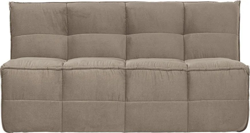 Taupe sametová polstrovaná lavice Cluster – vtwonen