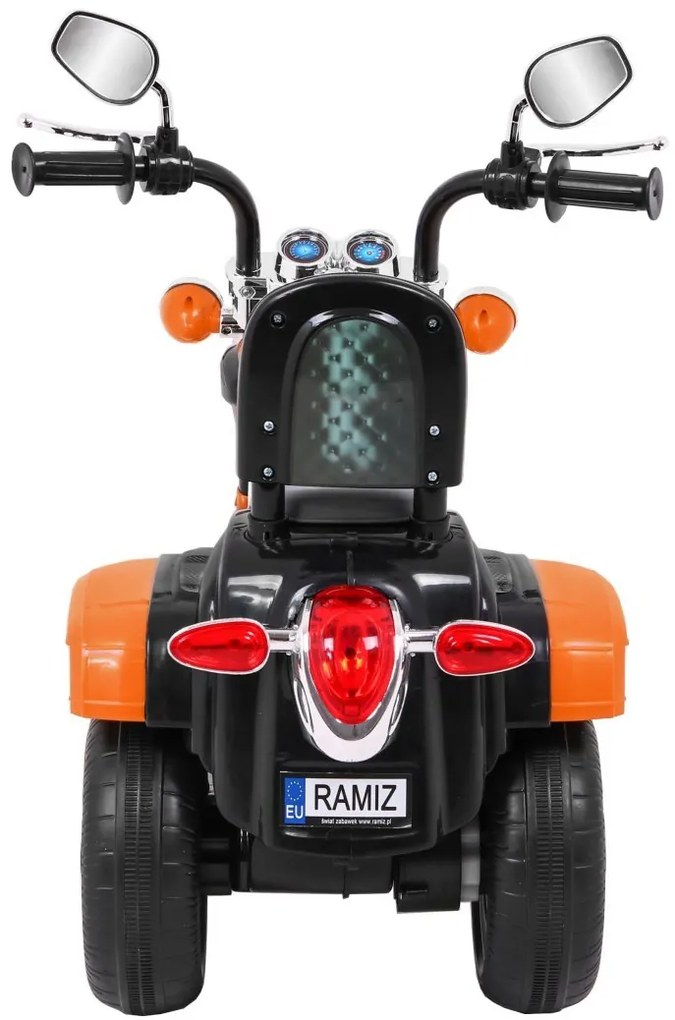 Ramiz Elektrická motorka Chopper oranžová