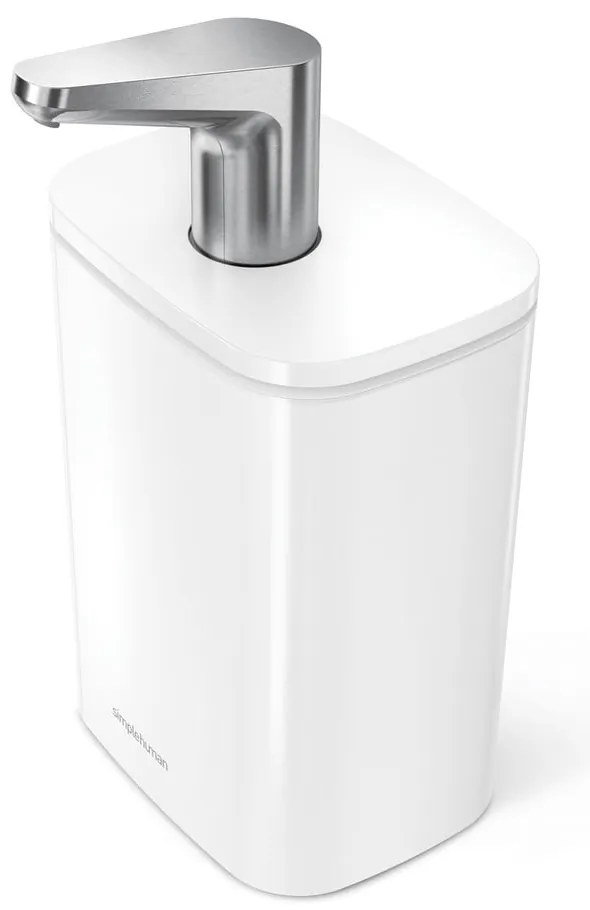Bílý ocelový dávkovač mýdla 473 ml Pulse – simplehuman