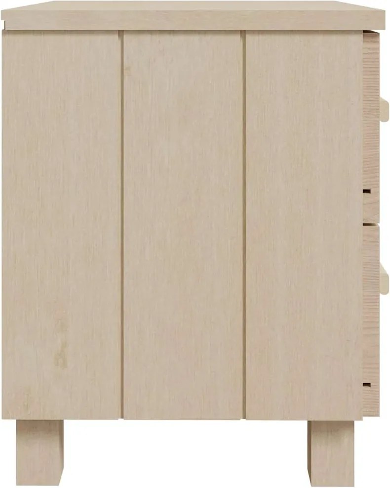 Noční stolky HAMAR 2ks medově hnědé 40x35x44,5 cm masivní dřevo 340408