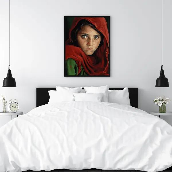 Afghánská dívka inspirace Steve McCurry