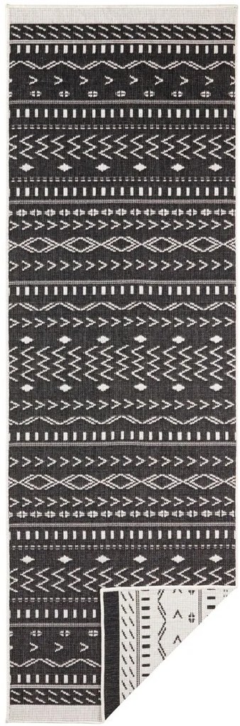NORTHRUGS - Hanse Home koberce Kusový koberec Twin Supreme 103438 Kuba black creme – na ven i na doma - 160x230 cm