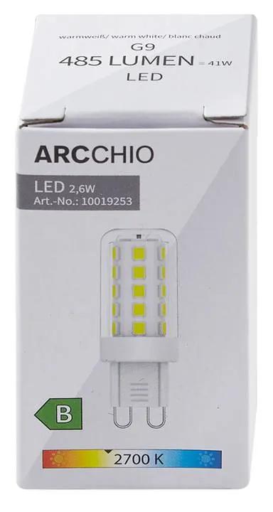 Arcchio LED žárovka G9 2,6W 485lm čirá 2700K