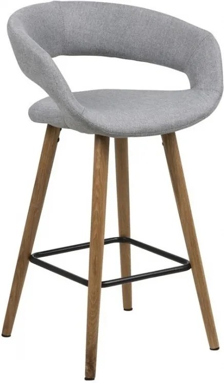 Barová židle Garry, 87 cm, světle šedá