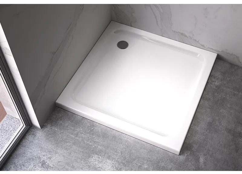 BPS-koupelny Čtvercová akrylátová sprchová vanička HYD-SSV-ST02A 80x80 bílá