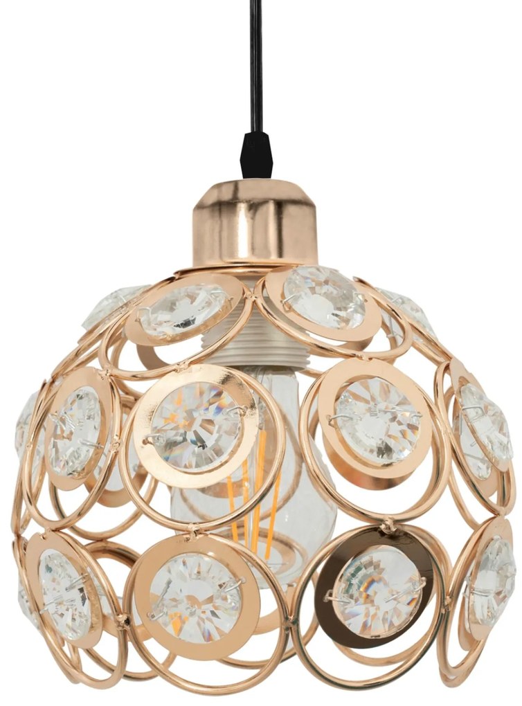 Toolight - Elegantní stropní svítidlo 1xE27 APP208, zlatá, OSW-00403