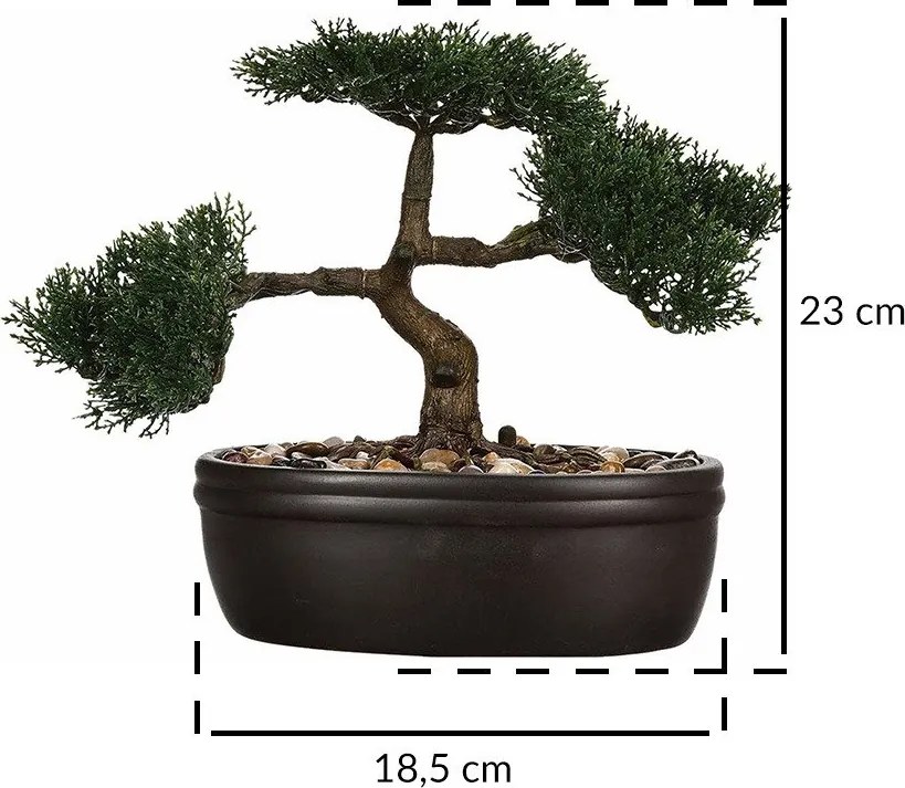 Umělá dekorativní rostlina BONSAI, 23 cm