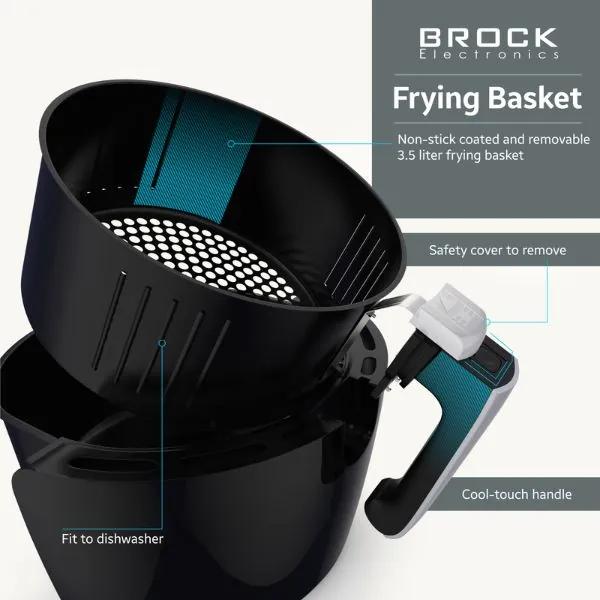 Horkovzdušná fritéza Brock 3,5l, 1300-1500W