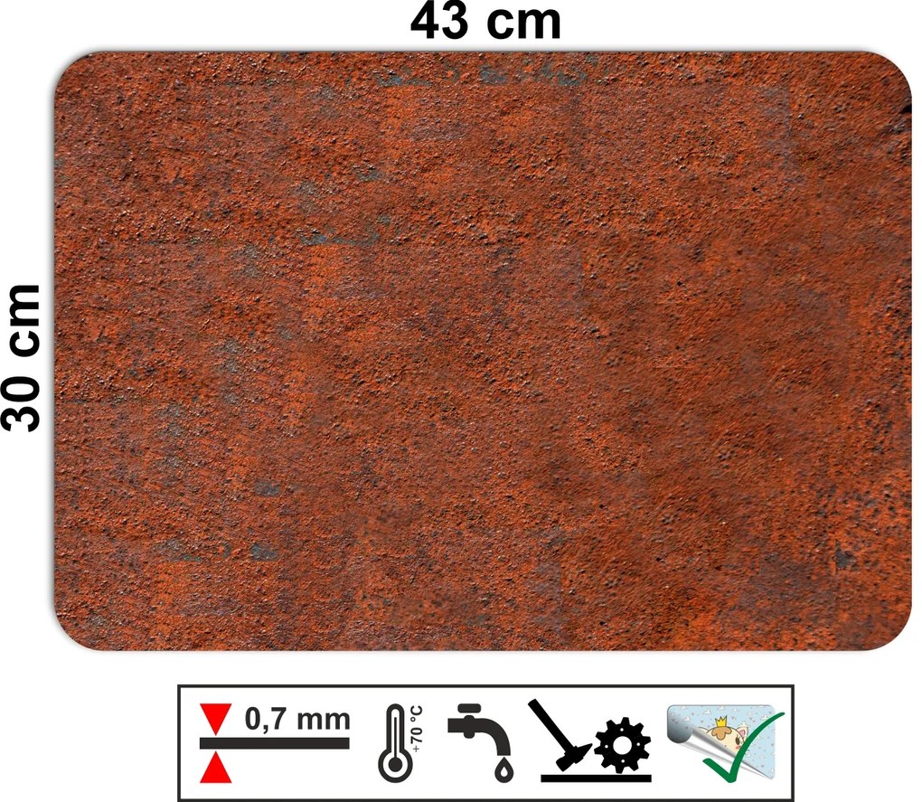 PokojovaDekorace.cz, Prostírání rezavý kov-653, 43x30cm