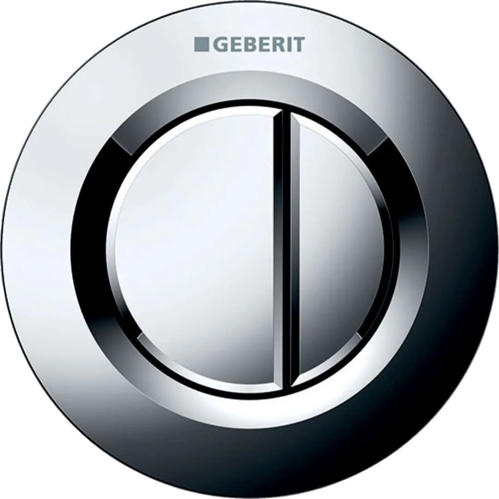Geberit - Oddálené ovládání typ 01, pneumatické, pro 2 množství splachování, lesklý chrom 116.042.21.1