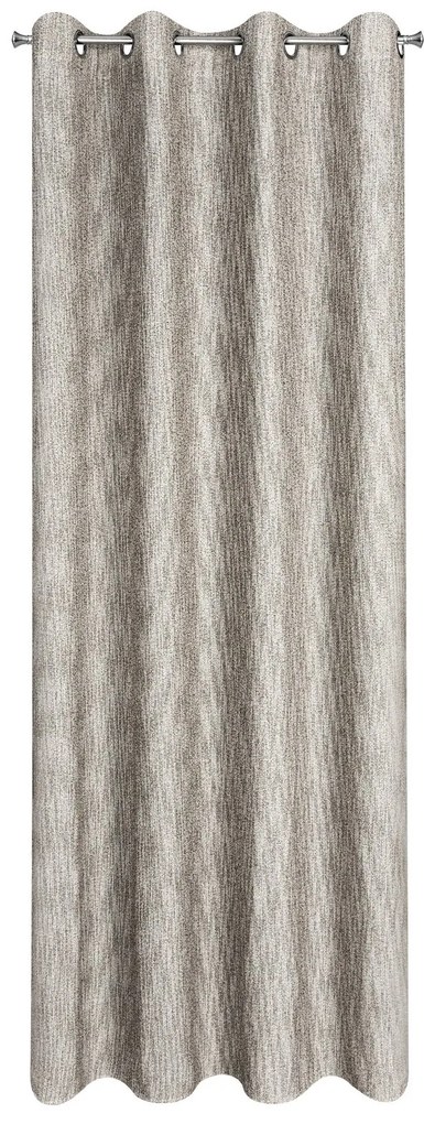 ZÁVĚS NA KROUŽCÍCH MEGAN 140X250 CM BÉŽOVÁ