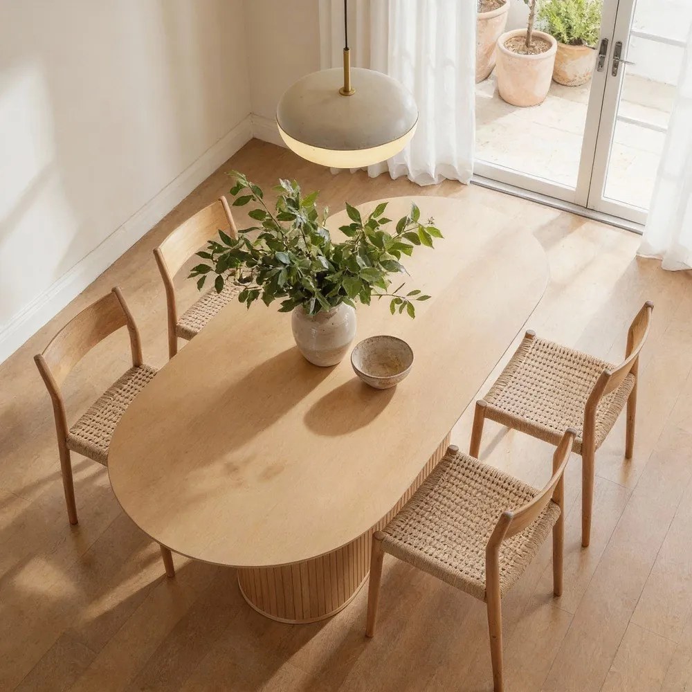 Jídelní stůl s deskou v dubovém dekoru 95x180 cm Nola - II. jakost – Unique Furniture