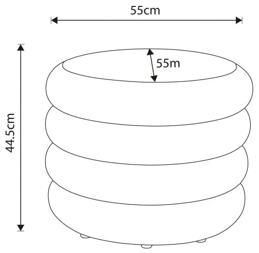Taburetka MOLLIS mocha