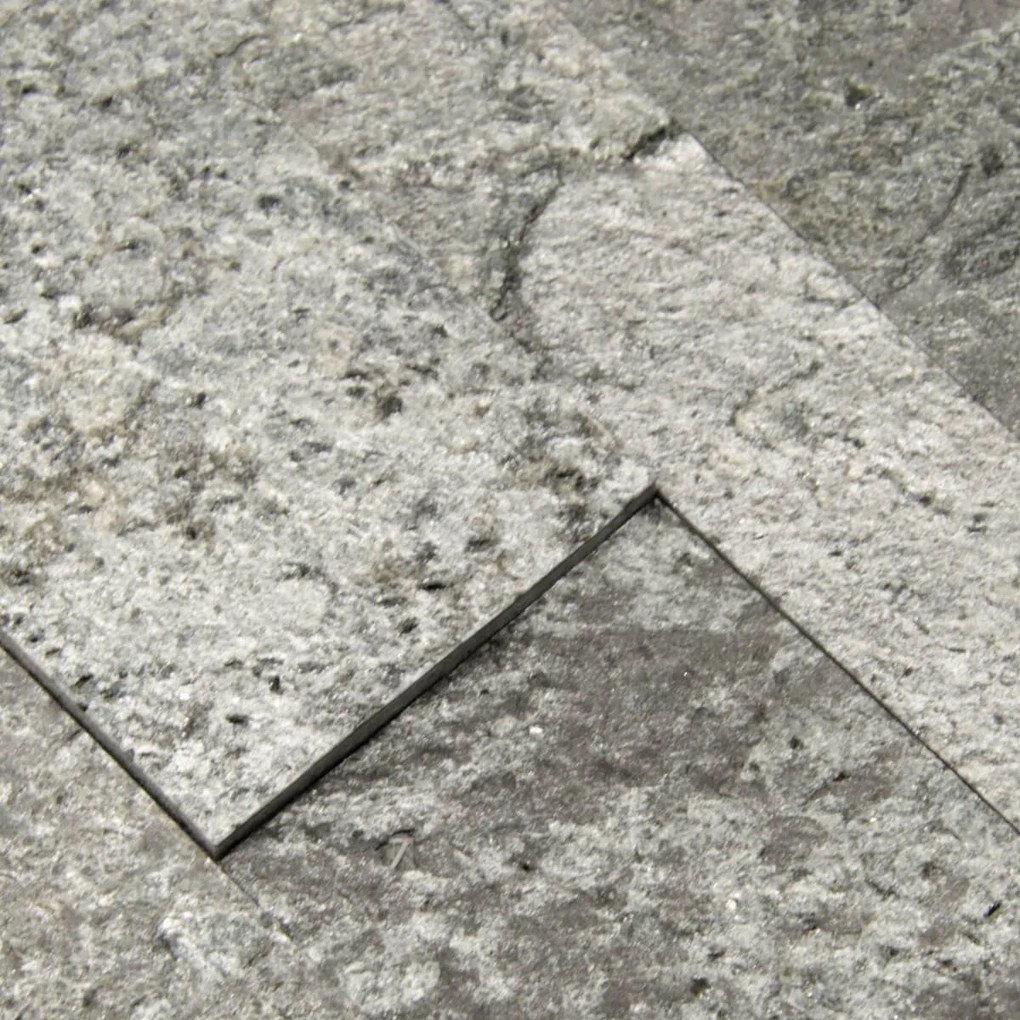 Quick Stone 3D Silver Grey samolepicí nástěnný panel 60x15 cm