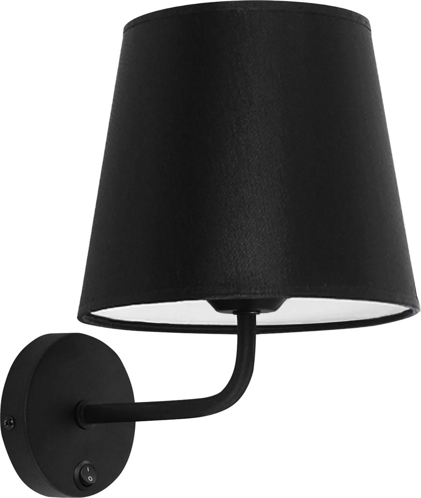 Toolight Toolight, nástěnné svítidlo 1xE27 APP1612-1W, černá, OSW-01594