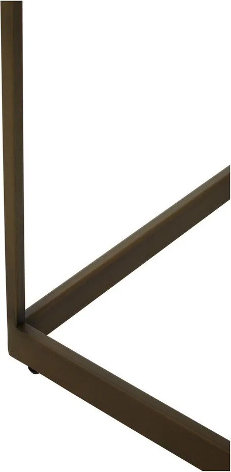 Hnědý/v přírodní barvě konferenční stolek s deskou v dubovém dekoru 40x120 cm Grenoble – Premier Housewares