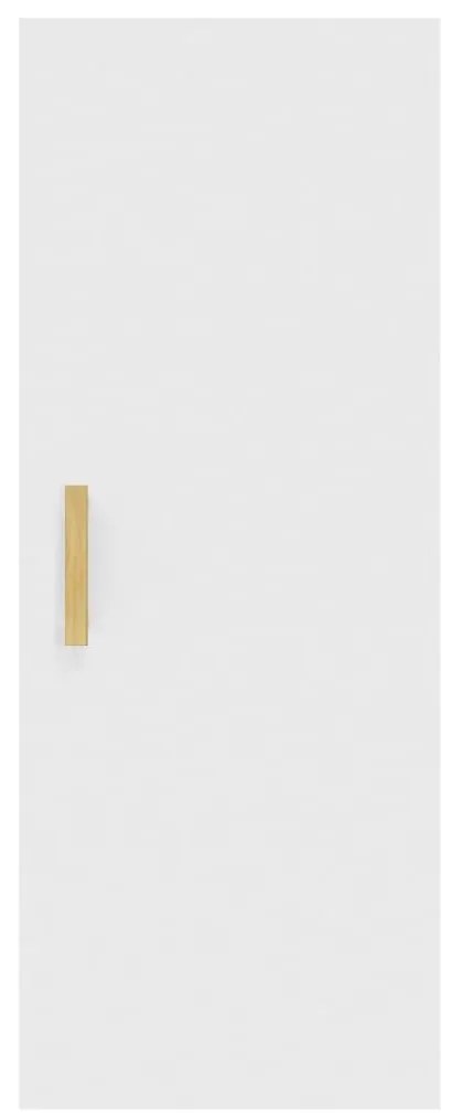Nástěnná skříňka bílá 34,5 x 34 x 90 cm kompozitní dřevo - Default Title