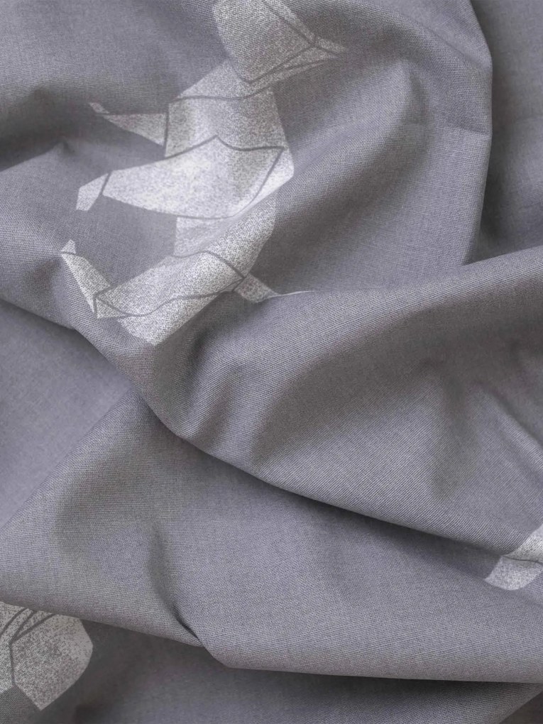 MK Lůžkoviny Bavlněný povlak na polštář Renforcé 70 x 90 cm - Kočky origami