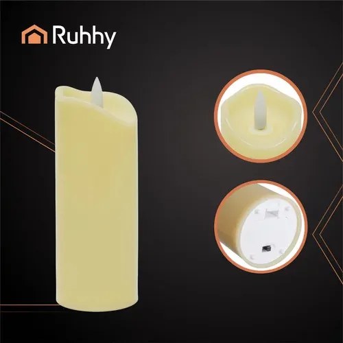 LED svíčka s efektem plamene 15×5 cm