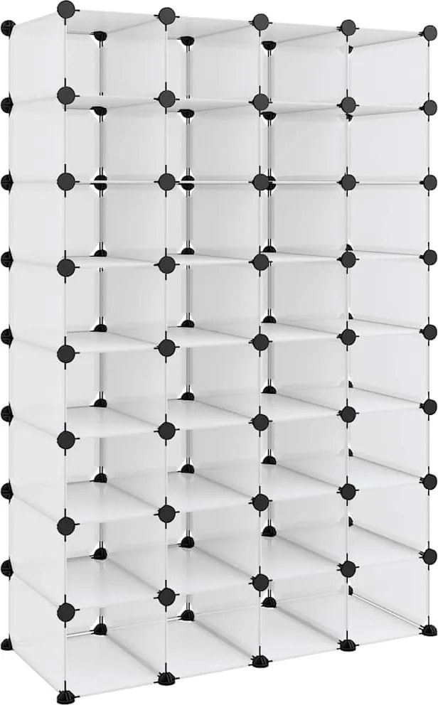 Botník průhledný 93 x 36,5 x 140 cm PP 340559