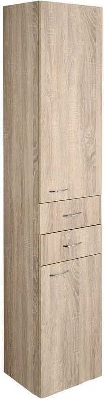 Aqualine Aqualine, ZOJA/KERAMIA FRESH skříňka vysoká 35x184x29cm, dub platin, 51222