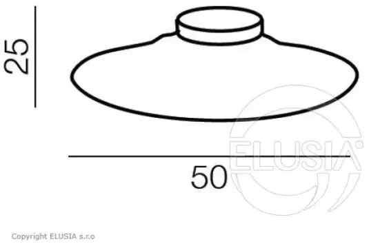 Moderní stropní svítidlo Pires 50