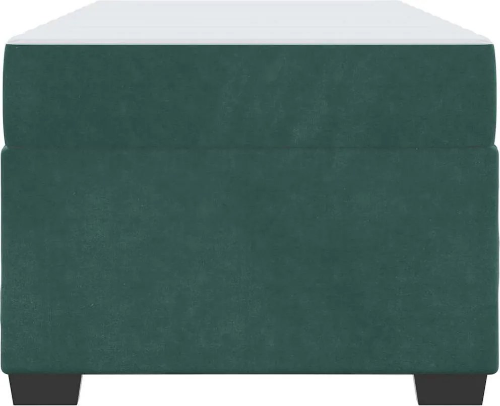 Rám postele s matrací Tmavě zelená 80 x 200 cm textil 3399257