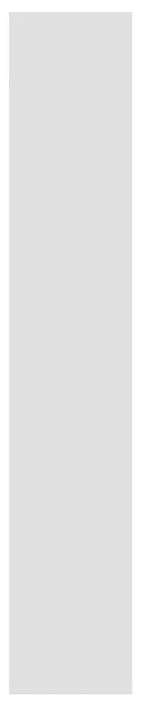 Petromila Knihovna/dělicí stěna bílá vysoký lesk 80x30x166 cm dřevotříska
