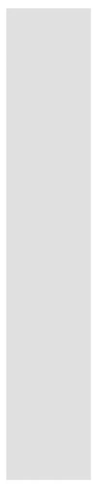 Petromila Knihovna/dělicí stěna bílá vysoký lesk 80x30x166 cm kompozit
