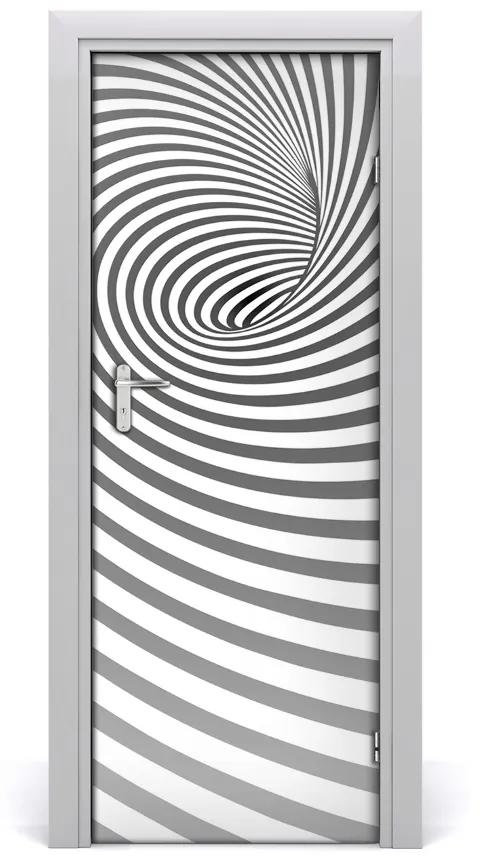 Samolepící fototapeta na dveře Spirála v pásky 75x205 cm