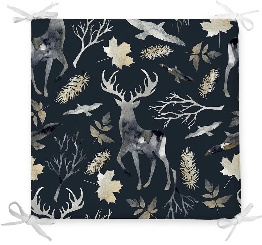 Vánoční podsedák s příměsí bavlny Minimalist Cushion Covers Wild Forest, 42 x 42 cm