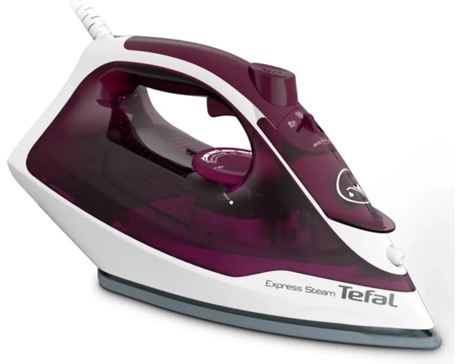 Tefal - Napařovací žehlička EXPRESS STEAM 2400W/230V vínová FV2835E0