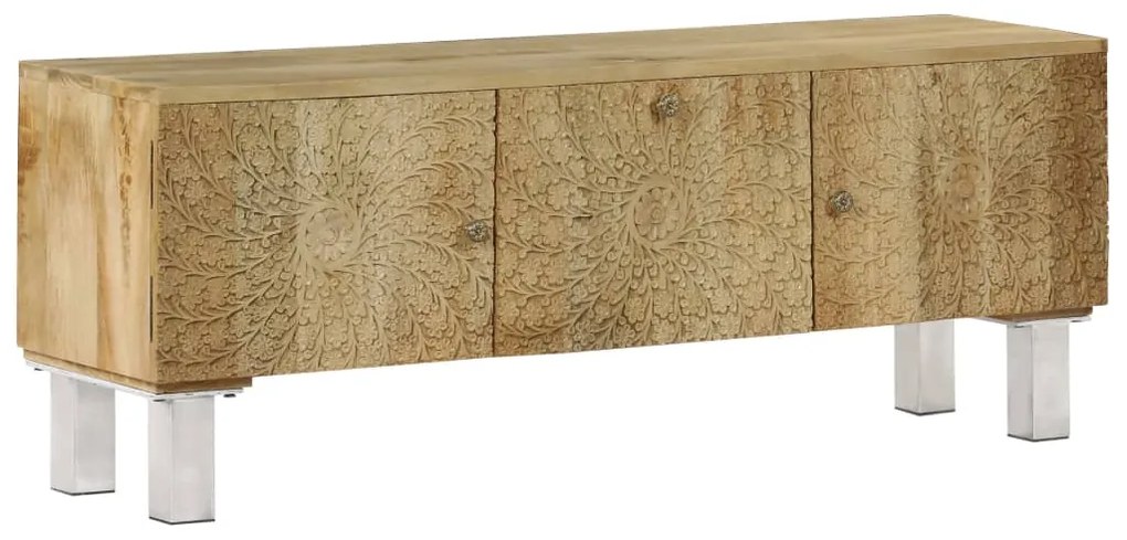 246972 vidaXL TV stolek z masivního mangovníkového dřeva 118 x 30 x 45 cm