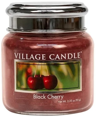 Village Candle Vonná svíčka ve skle, Černá třešeň - Black Cherry, 3,75oz