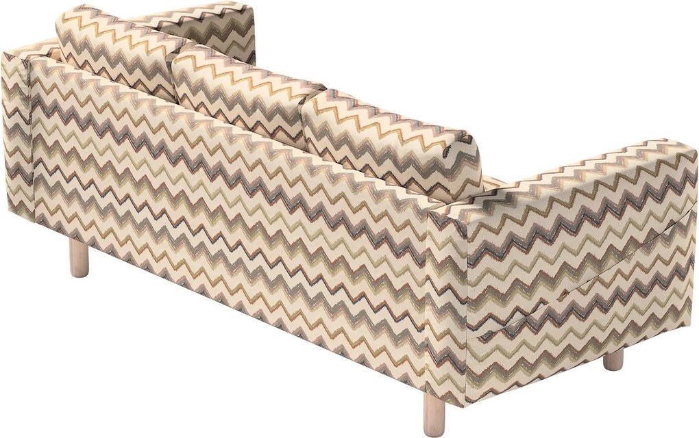 Potah na pohovku IKEA Norsborg 3-místná barva béžová látka pletený vzor, vzorované