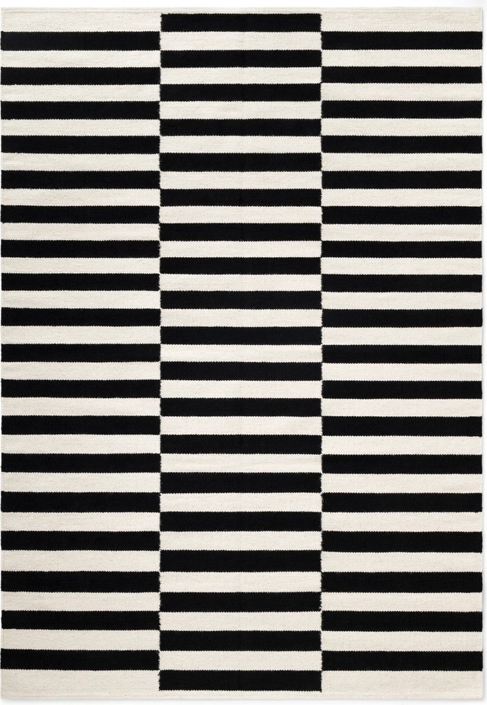 AKCIA: 120x180 cm Kusový koberec Donna 106207 Black White, čiernobiela, obývacia izba, Hanse Home