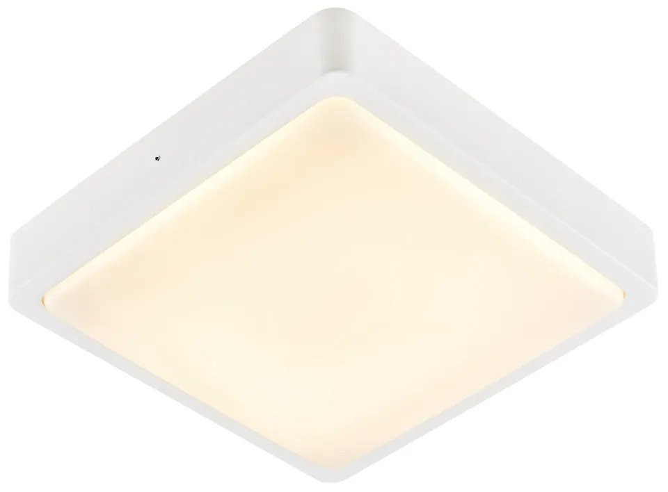 SLV 1003449 Ainos square, venkovní, nástěnné a stropní svítidlo LED 17W, bílé, 3000/4000K, 30x30cm, IP65