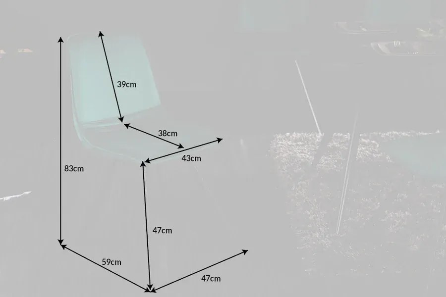 Jídelní židle 4 ks AMYKLAS Dekorhome